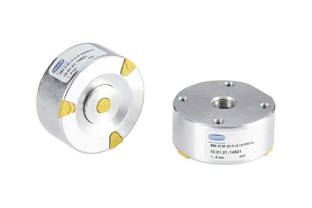 Floating suction cup: SBS 40 SF G1/8-IG CS NBR-ESD/AL > Vacuum Components
