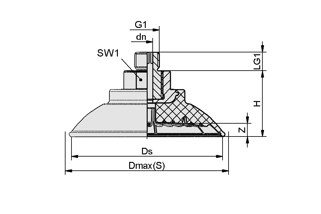 SAF 100 NBR-60 G3/8-AG