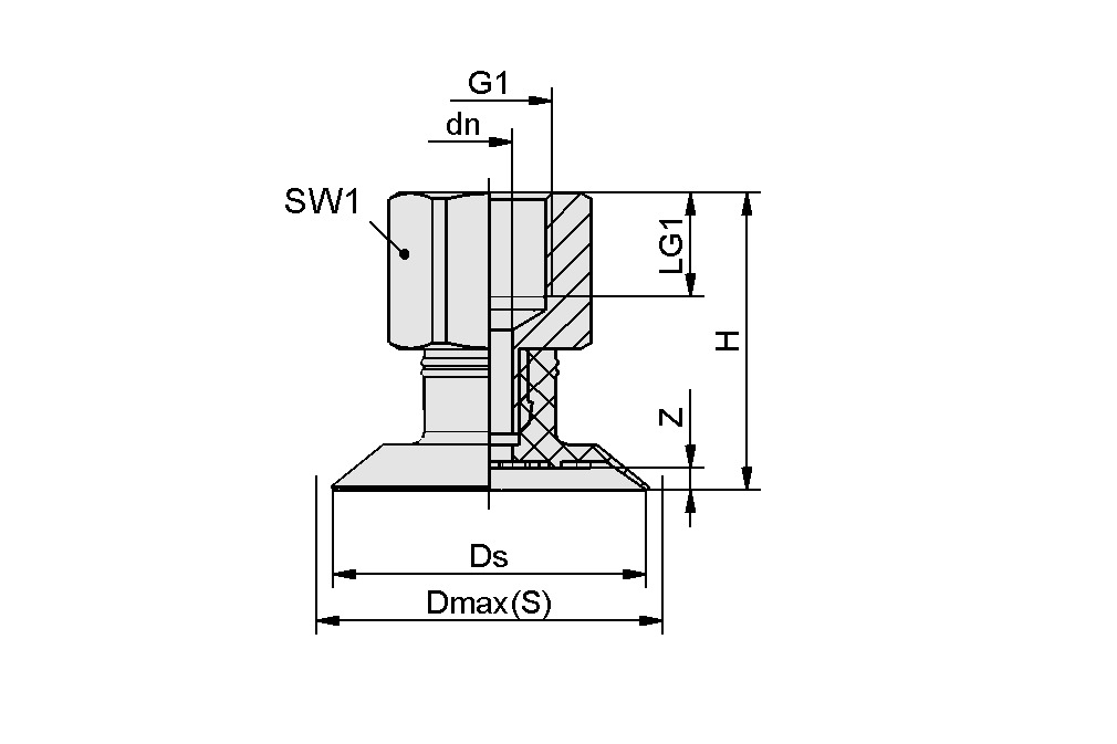 SGPN 40 SI-50 G1/4-IG > Vacuum Components