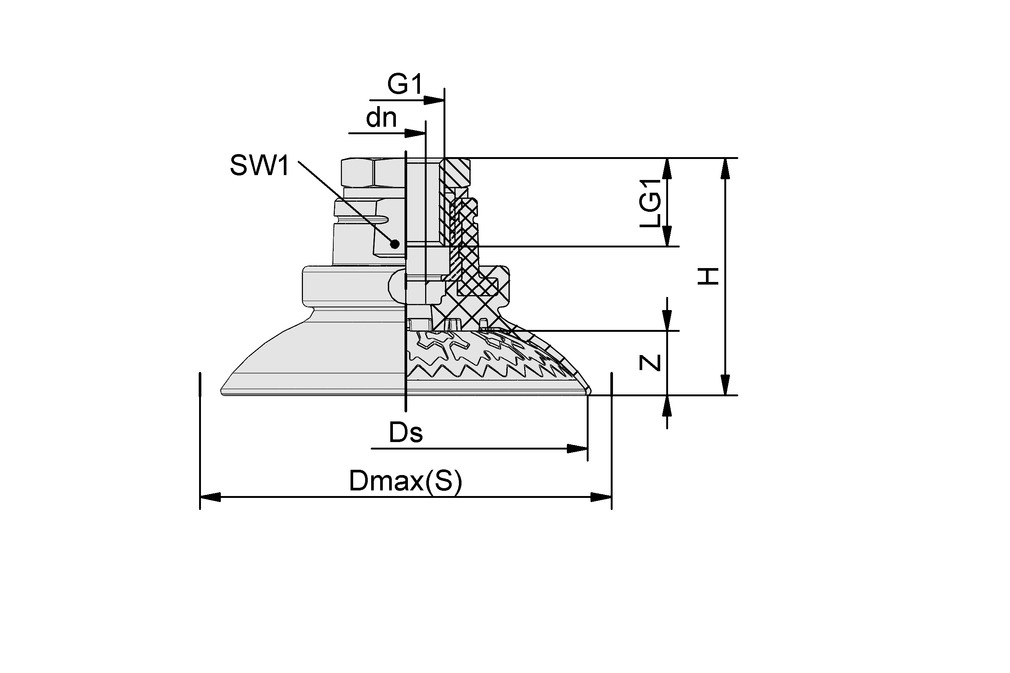 SAX 40 ED-85 G1/4-IG > Vacuum Components